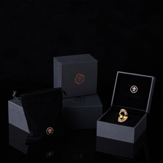 Nested Diamond Pearl Ring – 18ct Yellow Gold – Kasun London