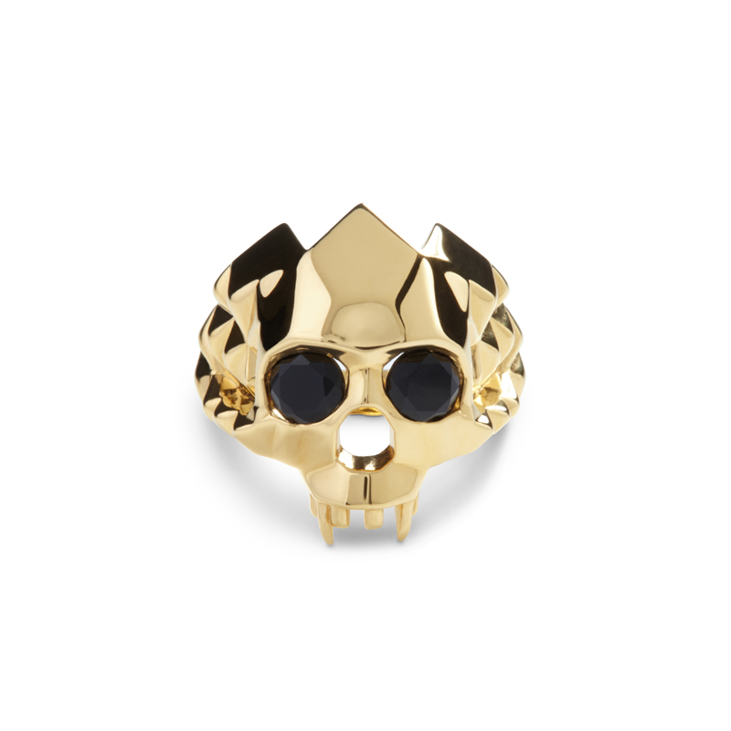 Vampire Skull Ring – Yellow Gold | Kasun London
