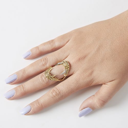 GOLD BITE RING – Kasun London